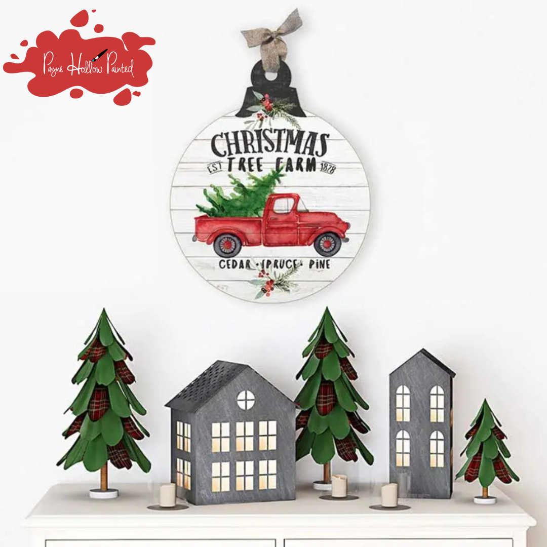 Christmas Ornament Sign • Ornament Sign • 10 X 12.5 • Christmas Decor ...