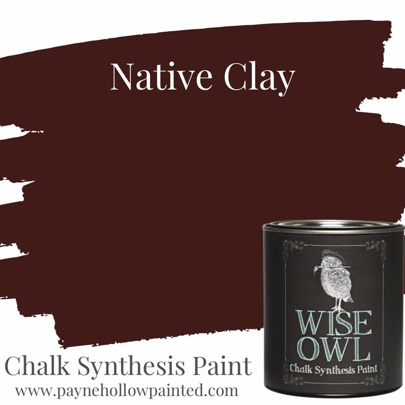 NATIVE CLAY by Wise Owl Chalk Synthesis Paint Pint - Etsy