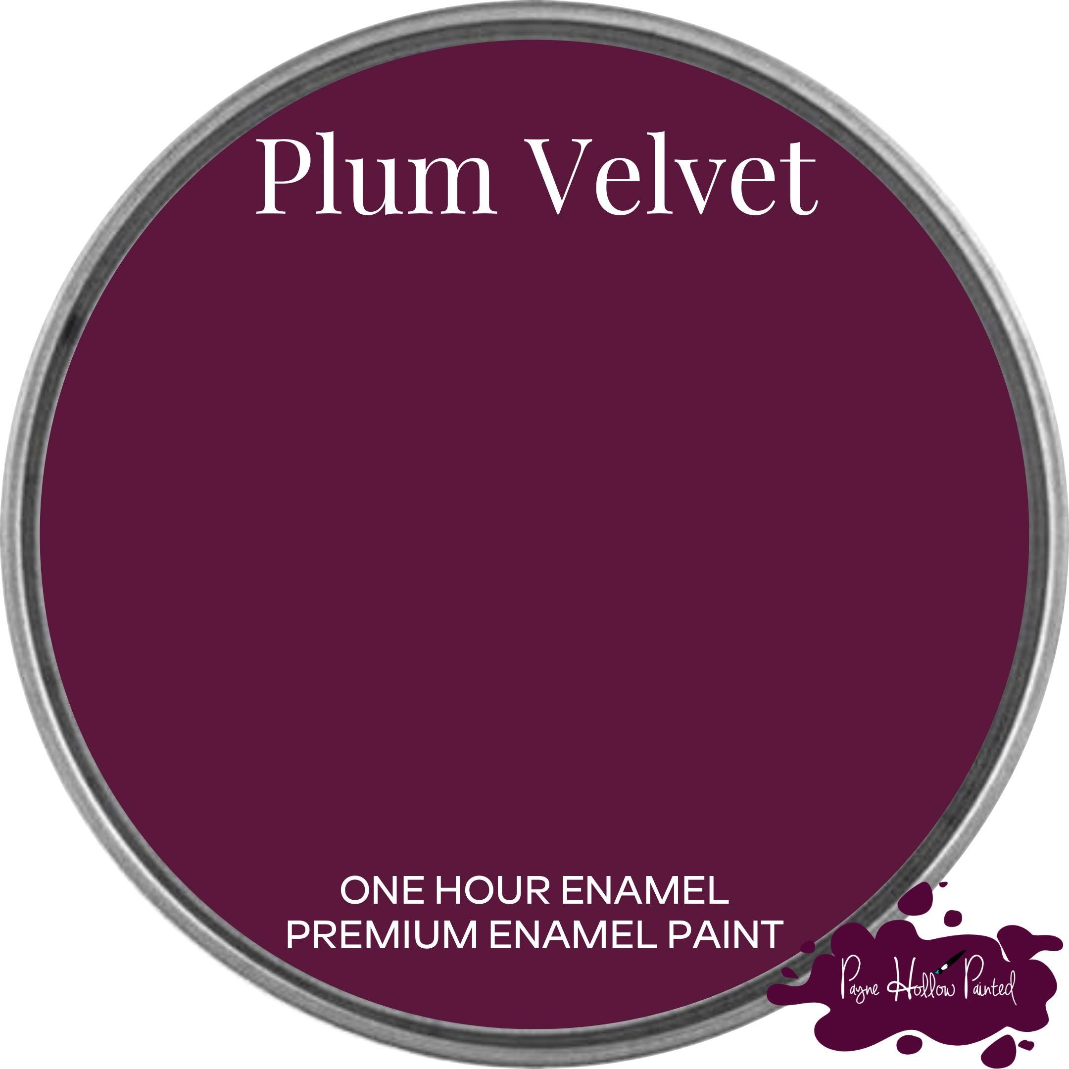 Plum Velvet One Hour Enamel Paint • Deep Plum Purple • Wise Owl Cabinet ...