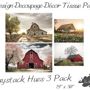 HAYSTACK HUES Redesign Deco Pack Decoupage Tissue Paper by Redesign ...