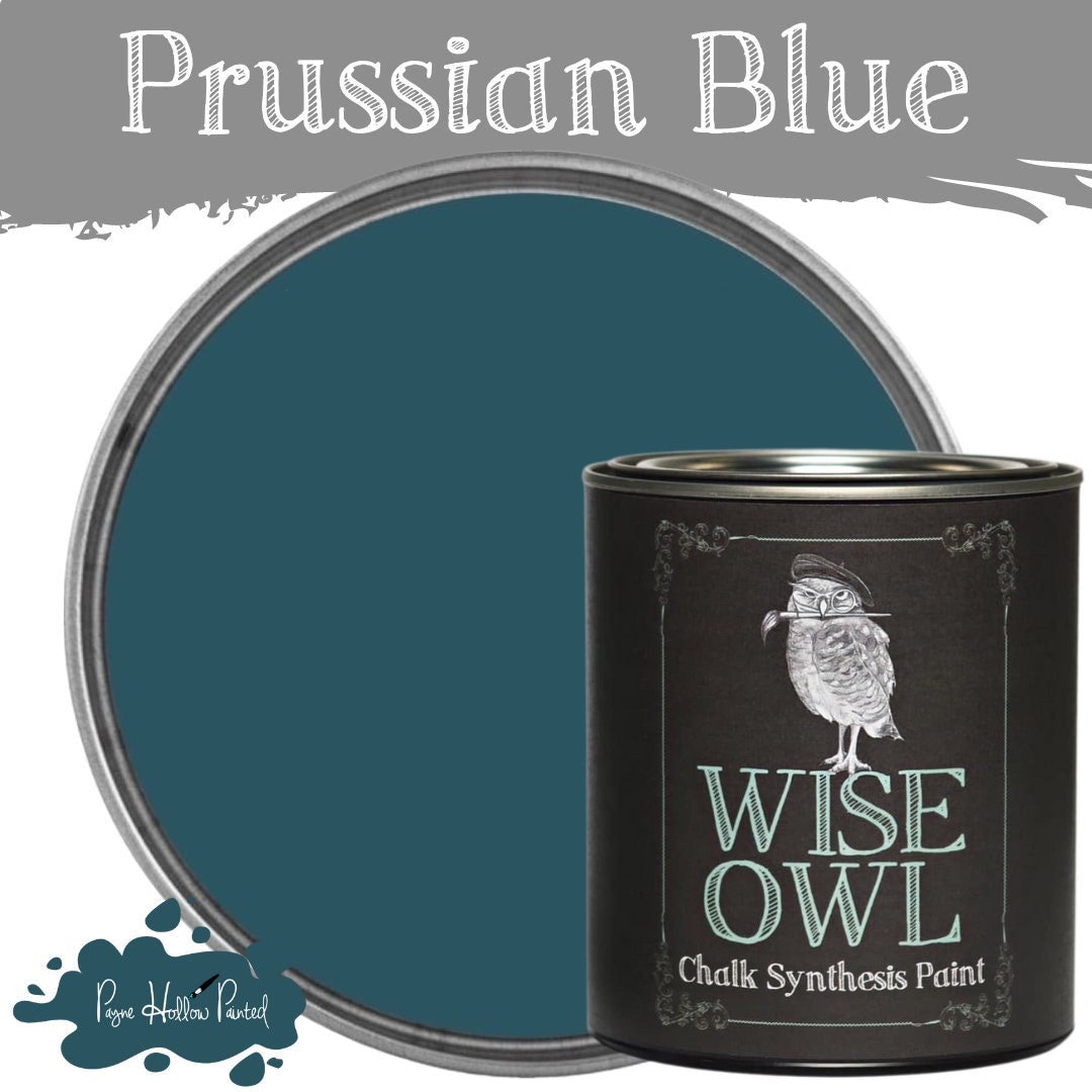 PRUSSIAN BLUE Wise Owl Paint Chalk Synthesis Paint Mineral Paint ...