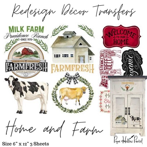 Rub on Furniture Transfer Farmhouse Decal Redesign With - Etsy