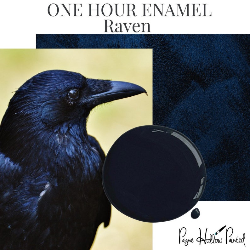 RAVEN • One Hour Enamel • Wise Owl Paint • Upcycled Furniture • Cabinet ...