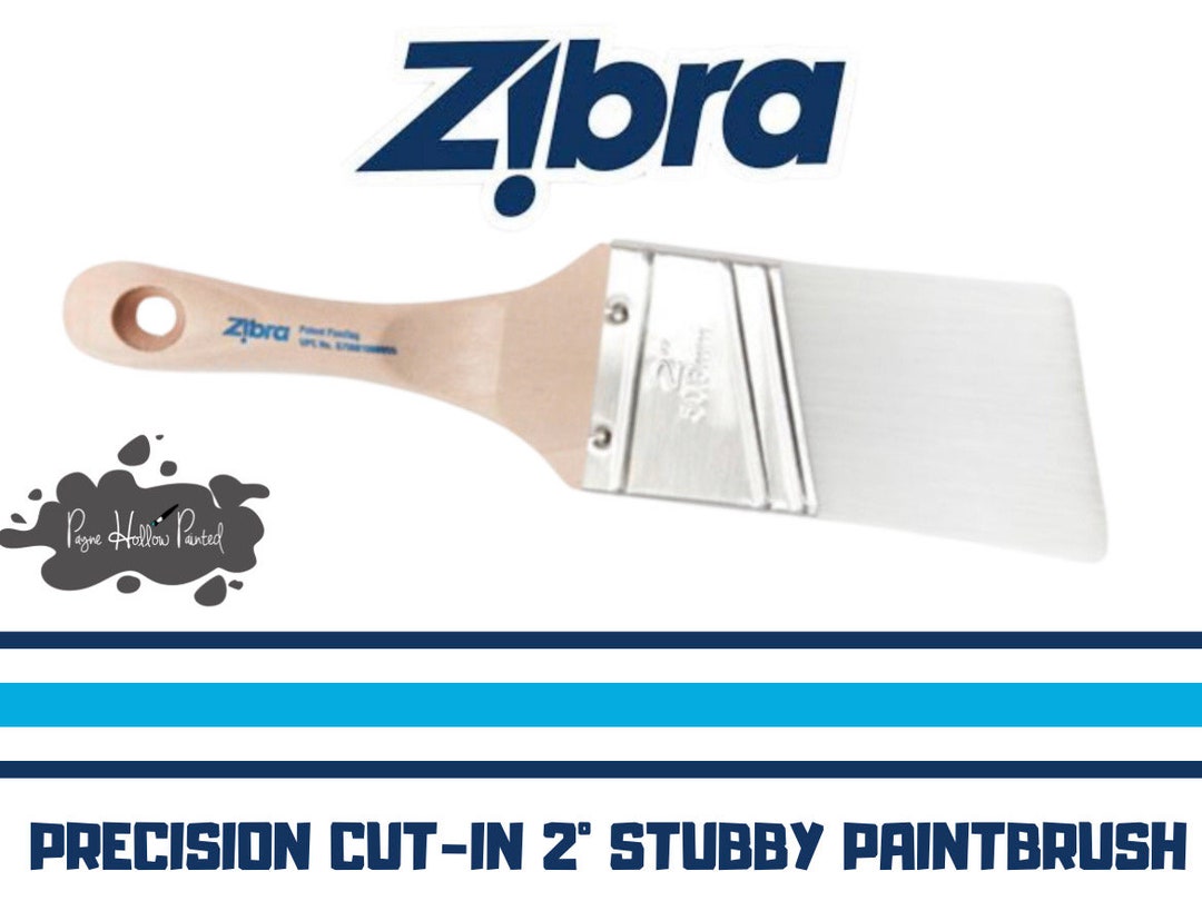ZIBRA CUT IN Paint Brush • 2 Inch Stubby • Zibra Paint Brush • Chalk ...