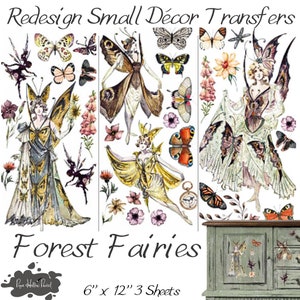 FOREST FAIRIES Redesign Transfer • 3PK 6 X 12 • Redesign With Prima ...