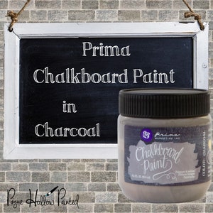 Prima Chalkboard Paint • CHARCOAL • Redesign With Prima - Etsy