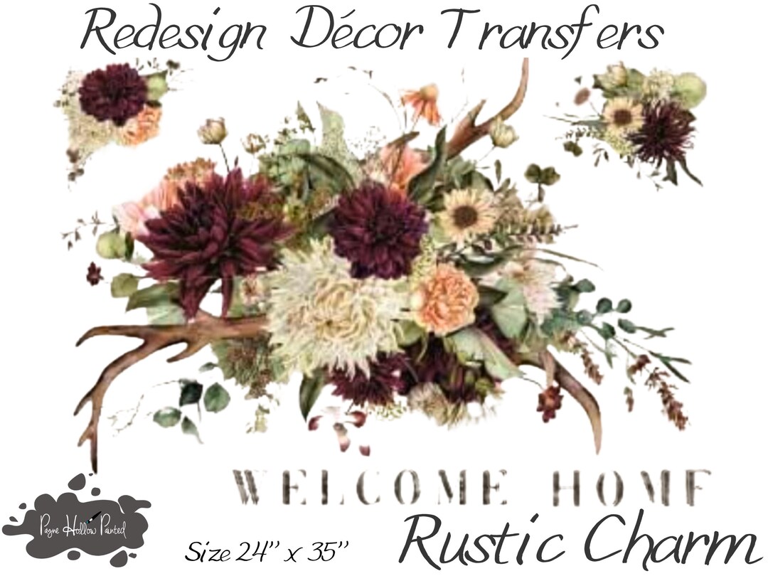 Redesign Transfer RUSTIC CHARM 24 X 35 Redesign With Prima - Etsy