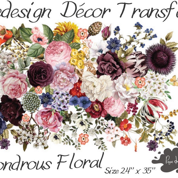 Floral Transfers for Furniture - Etsy