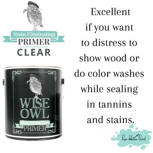 Wise Owl Primer in CLEAR • Stain Eliminating Primer • Wise Owl Paint ...