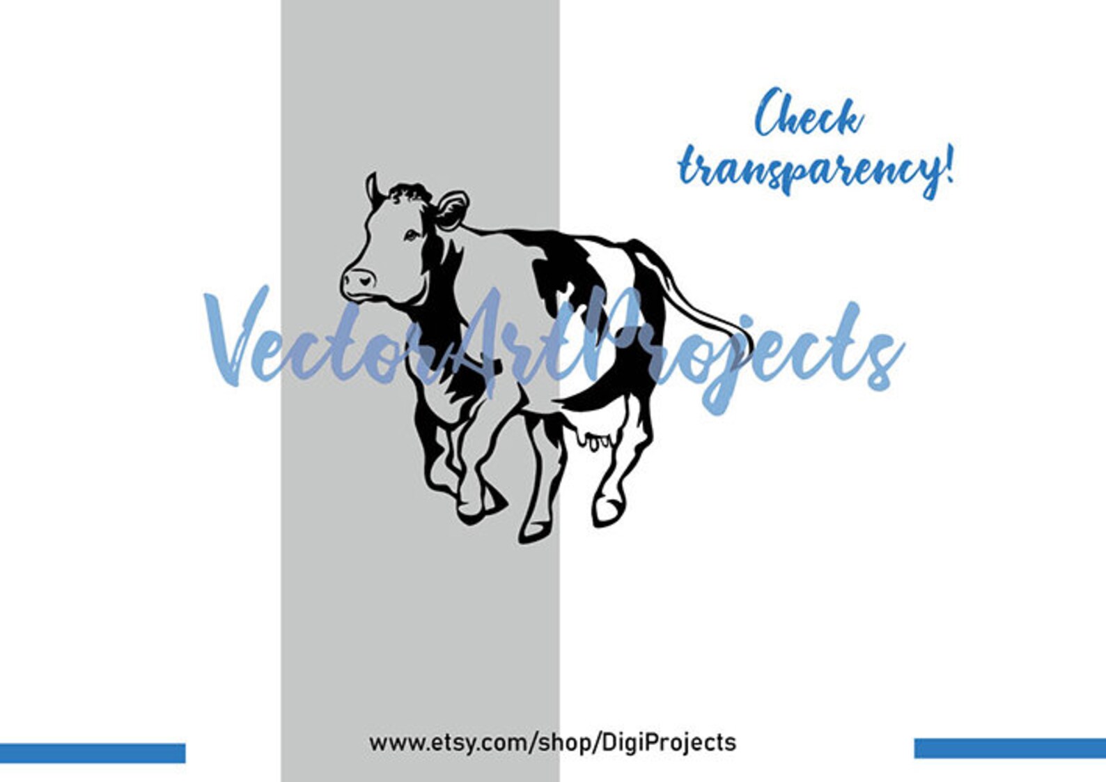 Fleckvieh cow running svg dairy cow vector graphic art cut | Etsy