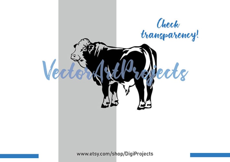 Simmental Bull Clipart Svg Cut File Cattle Digital Design - Etsy Israel