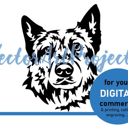 Heeler Svg Heeler Graphic Australian Cattle Dog Svg Files Art - Etsy