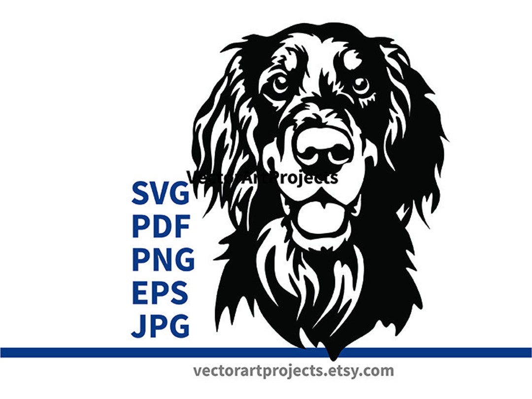 Gordon Setter Dog Svg Vector Clip Art Cut File, Hunting Dog Cuttable ...