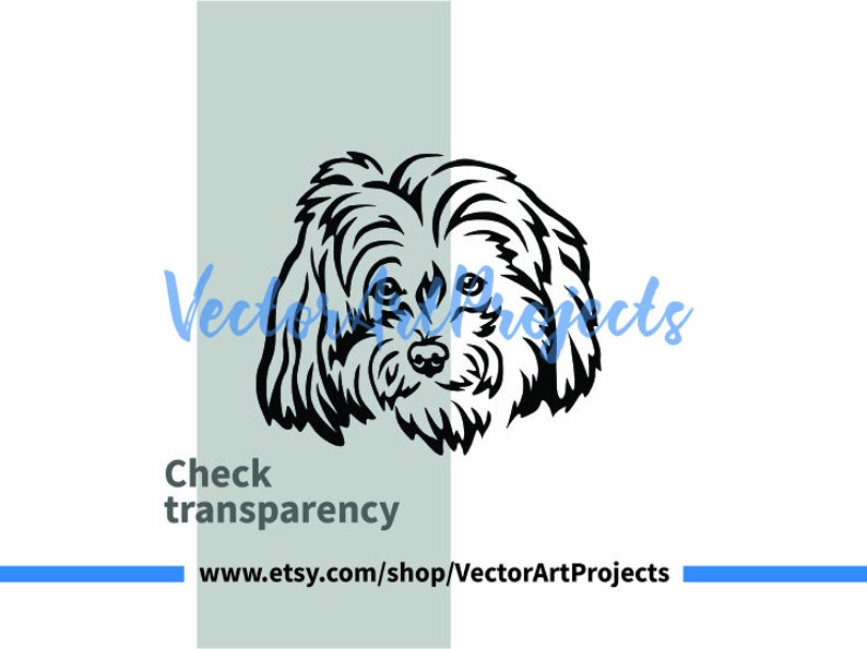 Maltese Dog Svg Face Cuttable Clip Art Design Maltese Vector | Etsy