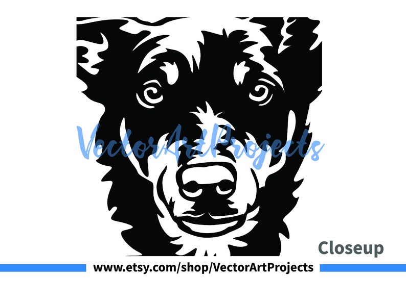 Australian Kelpie Dog Svg Vector Graphic Art Kelpie Digital - Etsy