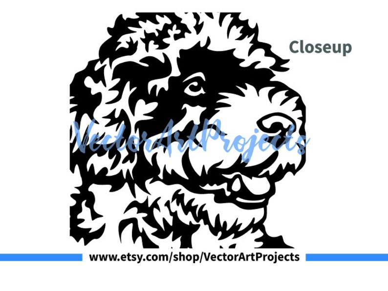 Lagotto Romagnolo Dog Face Svg Vector Graphic Cuttable Digital - Etsy ...