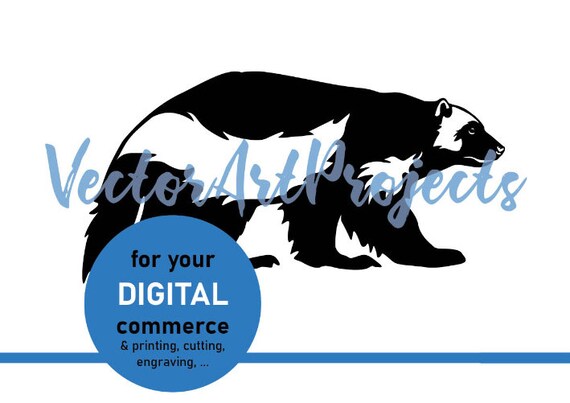 Wolverine Svg Png Vector Graphic Commercial Art Wild North | Etsy Canada
