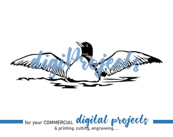 Loon Svg | Etsy