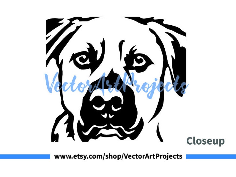 Black Mouth Cur Dog Svg Clip Art Vector Graphic Illustration - Etsy