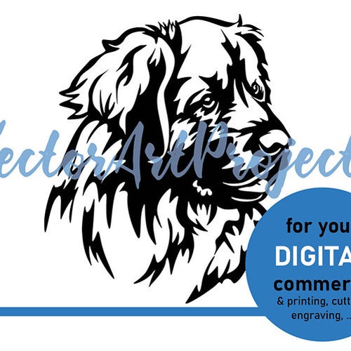 Leonberger Svg Dog Vector Graphic Art Leonberger Clipart Png - Etsy