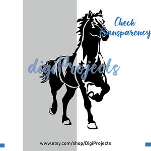 Percheron Horse Svg Running Horse Clipart Vector Graphic Art for Logo ...