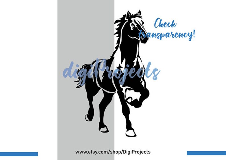 Percheron Horse Svg Running Horse Clipart Vector Graphic Art - Etsy ...
