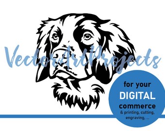 Brittany Spaniel Bone L048 8 Sticker Dog Window Decal - Etsy