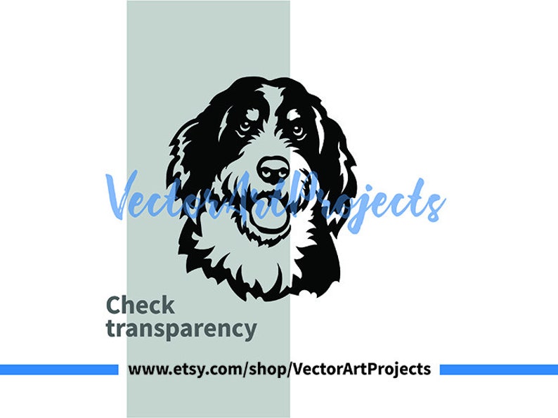 Bernedoodle Dog Svg Vector Graphic Cuttable Design - Etsy