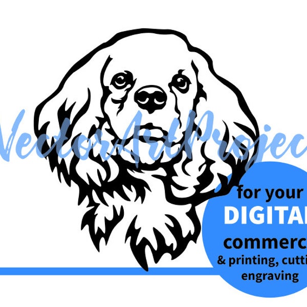 American Cocker Spaniel Svg - Etsy
