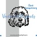 Cockapoo Svg Vector Art Dog Head Portrait, Cockapoo Clip Art Cuttable ...
