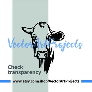 Beefmaster Cow Svg Clip Art Illustration, Cattle Farm Animal Vector ...