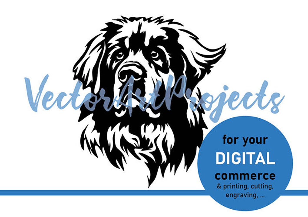 Leonberger Svg Dog Head Clipart Cut File, Leonberger Cuttable Cricut ...