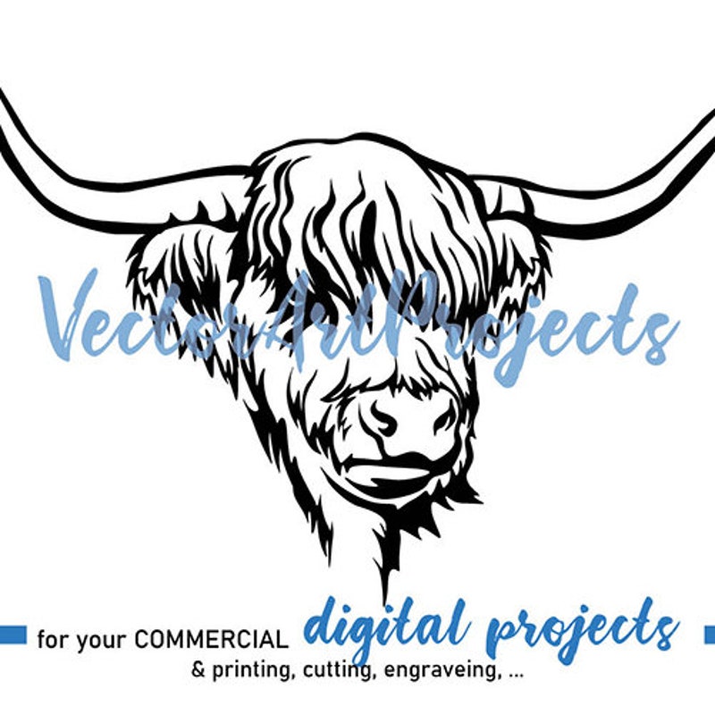 Highland Cattle Svg - Etsy