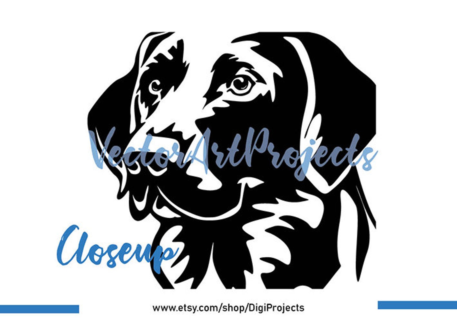 Labrador Retriever Svg Commercial Digital Use Head Vector Art | Etsy