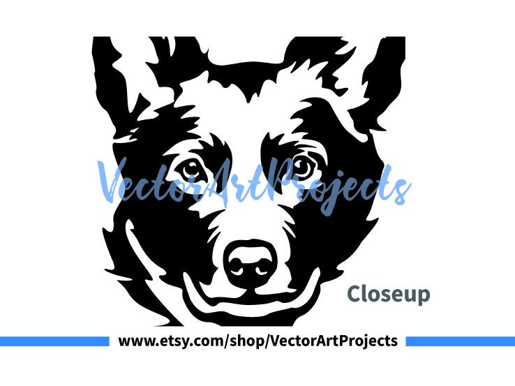 Australian Kelpie Svg Vector Art Illustration Kelpie Clip Art - Etsy ...