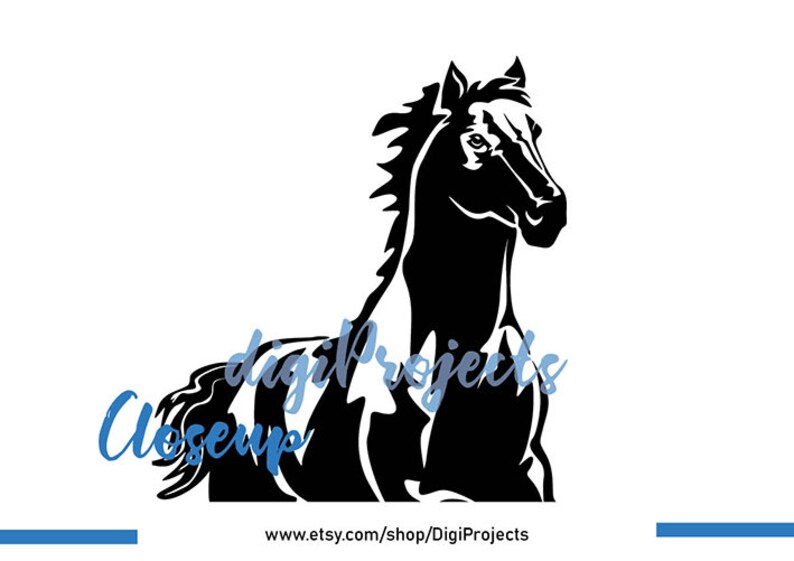 Percheron Horse Svg Running Horse Clipart Vector Graphic Art - Etsy ...