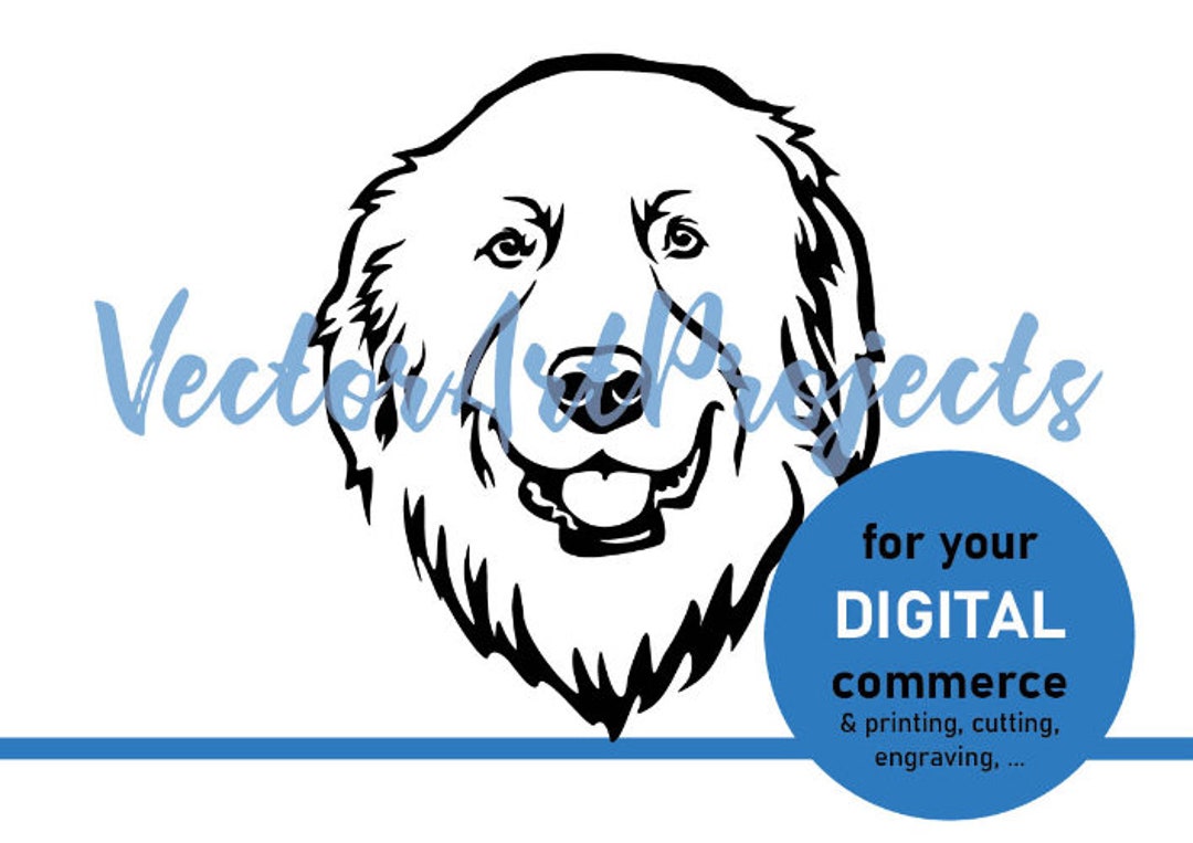 Great Pyrenees Svg Vector Graphic Commercial Art, Great Pyrenees Cut ...