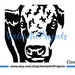 Simmental Bull Svg Cattle Head Vector Graphic Art, Cow Profile ...