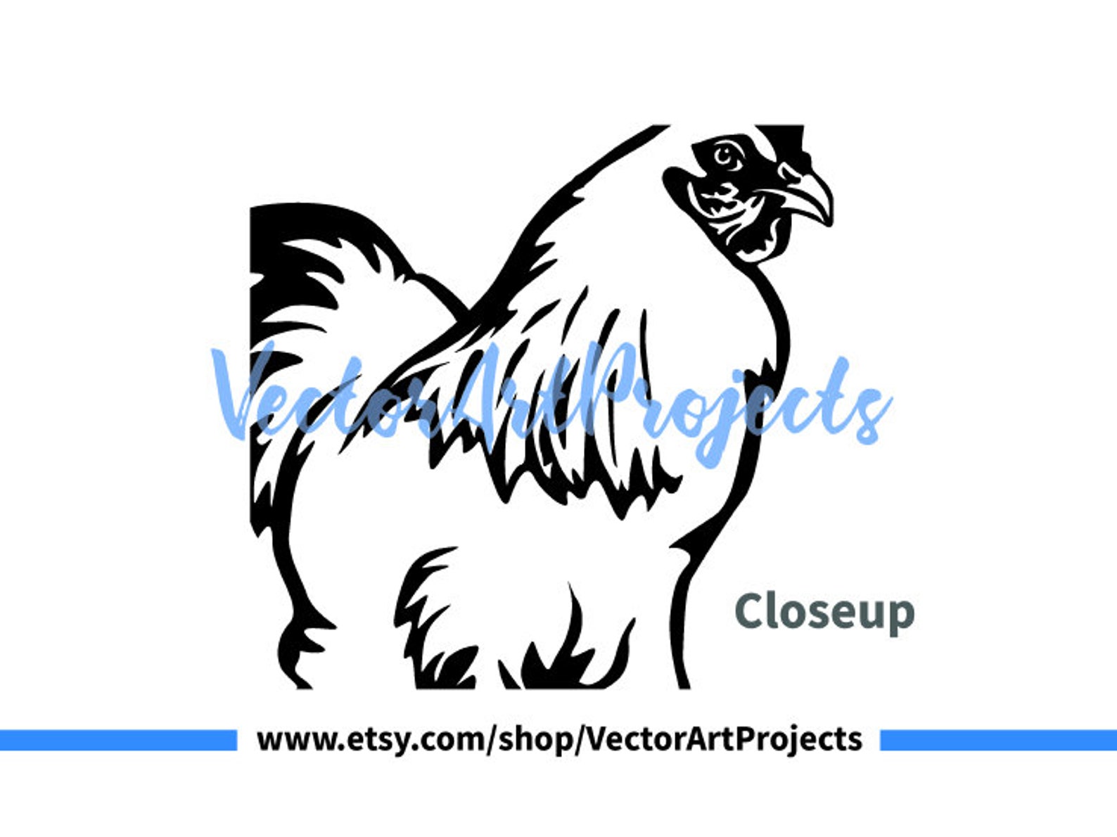 Brahma Chicken Rooster Svg Clip Art Poultry Vector Graphic | Etsy