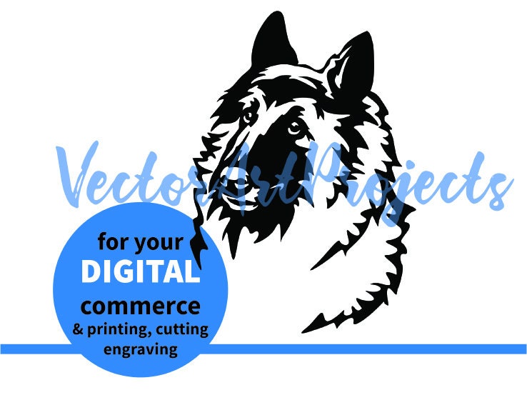 Tervuren Svg Head Cuttable Digital Clip Art Tervuren Vector - Etsy