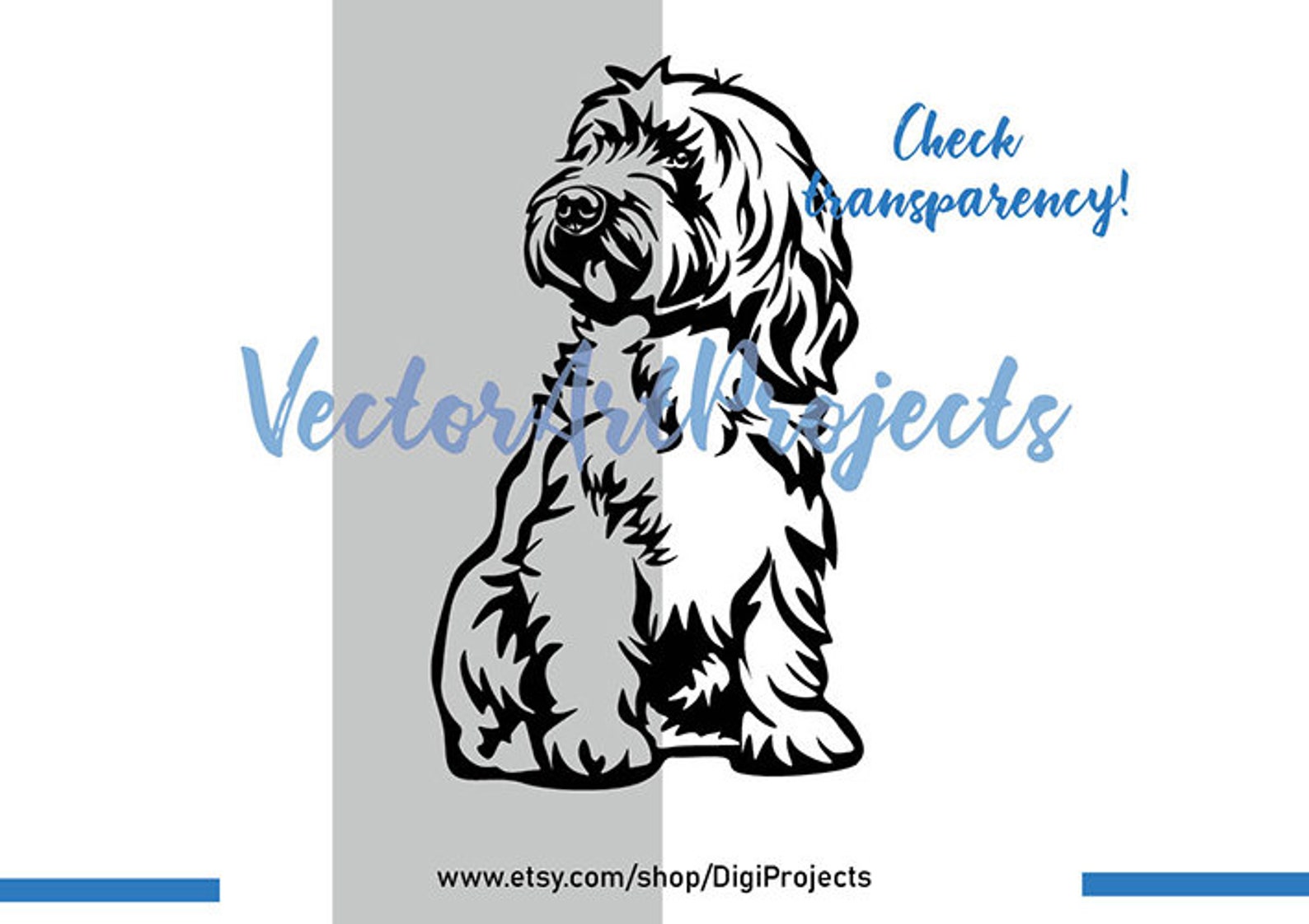 Cockapoo Svg Clipart Commercial Digital Use Sitting Dog - Etsy