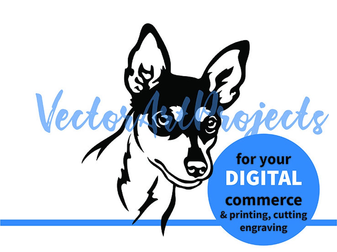 Toy Fox Terrier Dog Svg Vector Clip Art Design, Toy Fox Terrier ...