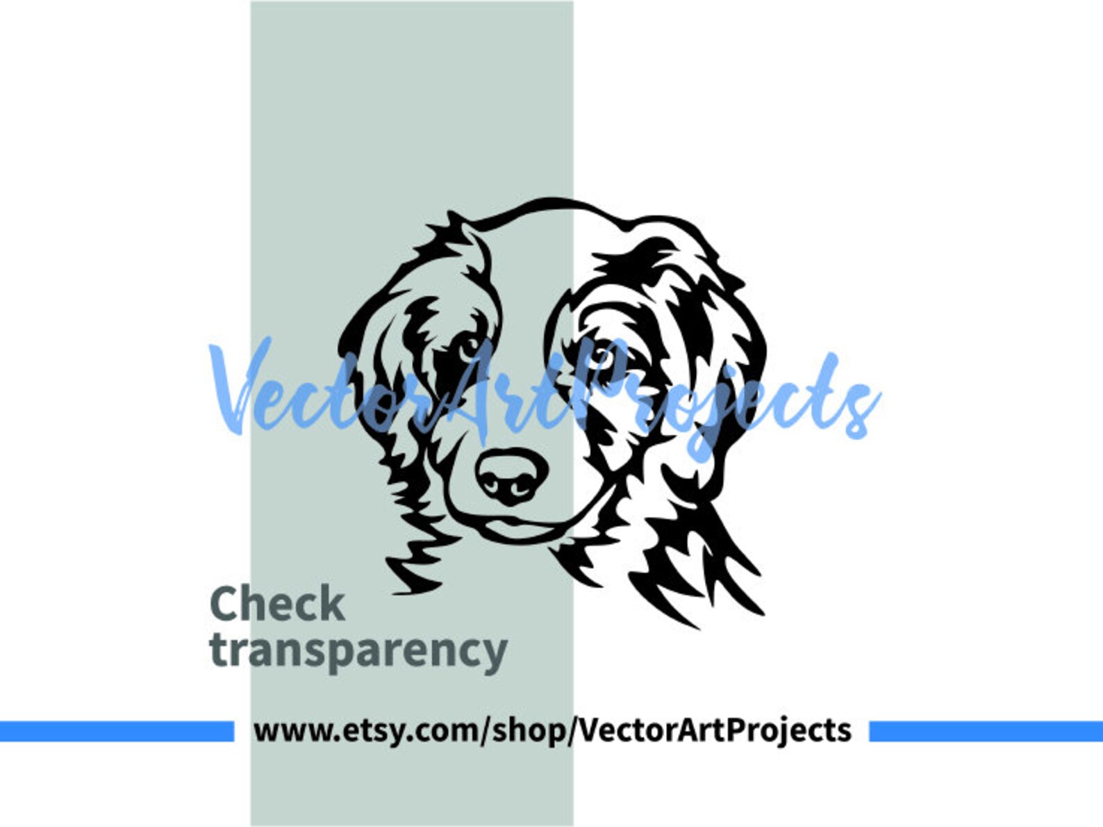 Merle Aussiedoodle Svg Face Clip Art Vector Graphic Digital - Etsy