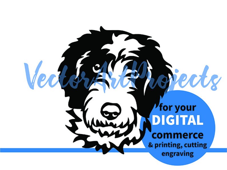 Sheepadoodle Dog Svg Vector Graphic Clip Art Sheepadoodle - Etsy