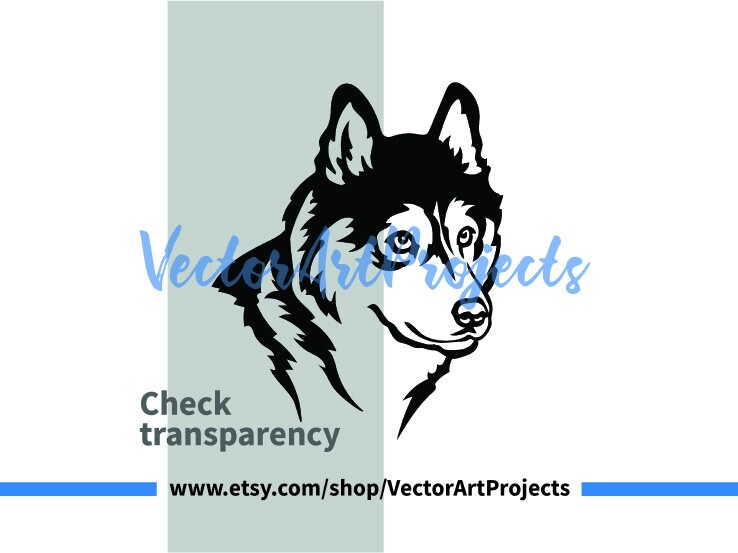 Husky Face Svg Dog Png Clip Art Husky Vector Graphic - Etsy