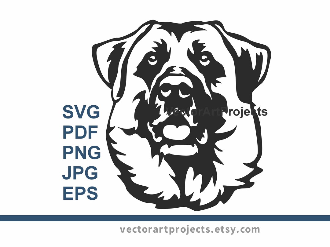 Kangal Dog Svg Clipart Vector Graphic Art, Anatolian Shepherd Cut File ...