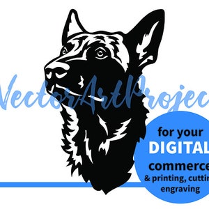 Dutch Shepherd Svg Dog Face Vector Clip Art Design, Dutch Shepherd ...