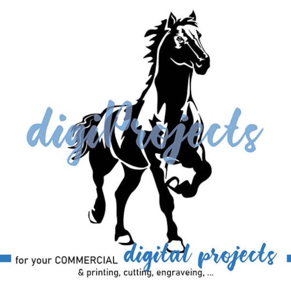 Percheron Horse Svg Cuttable Vector - Etsy