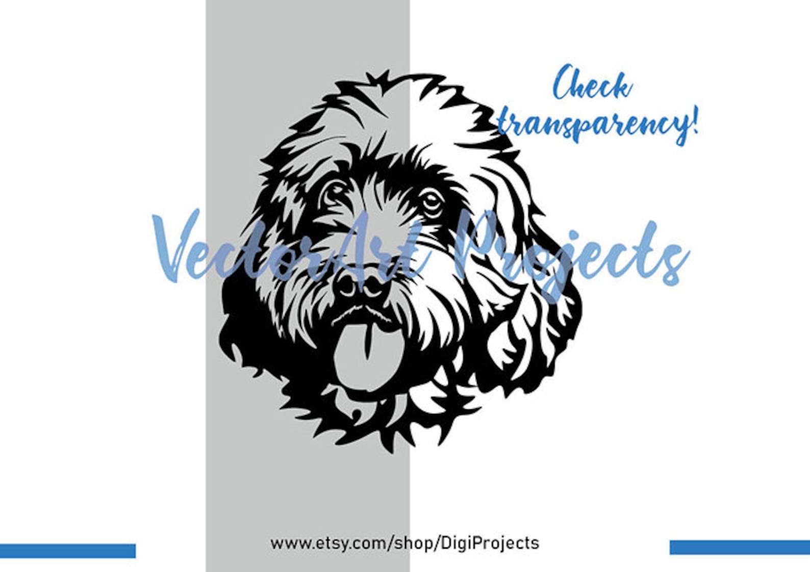 Cockapoo svg vector art dog face cut file digital commercial | Etsy