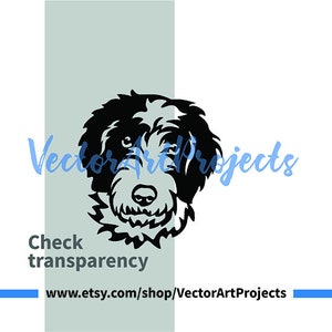 Sheepadoodle Dog Svg Vector Graphic Clip Art, Sheepadoodle Cuttable ...